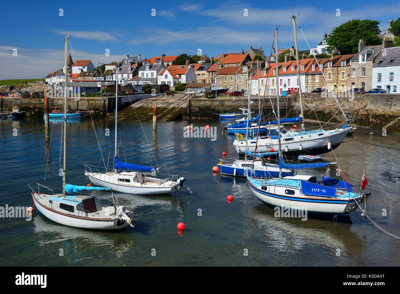 St Monans harbour in East Neuk of Fife, Scotland, UK Stock Photo - Alamy