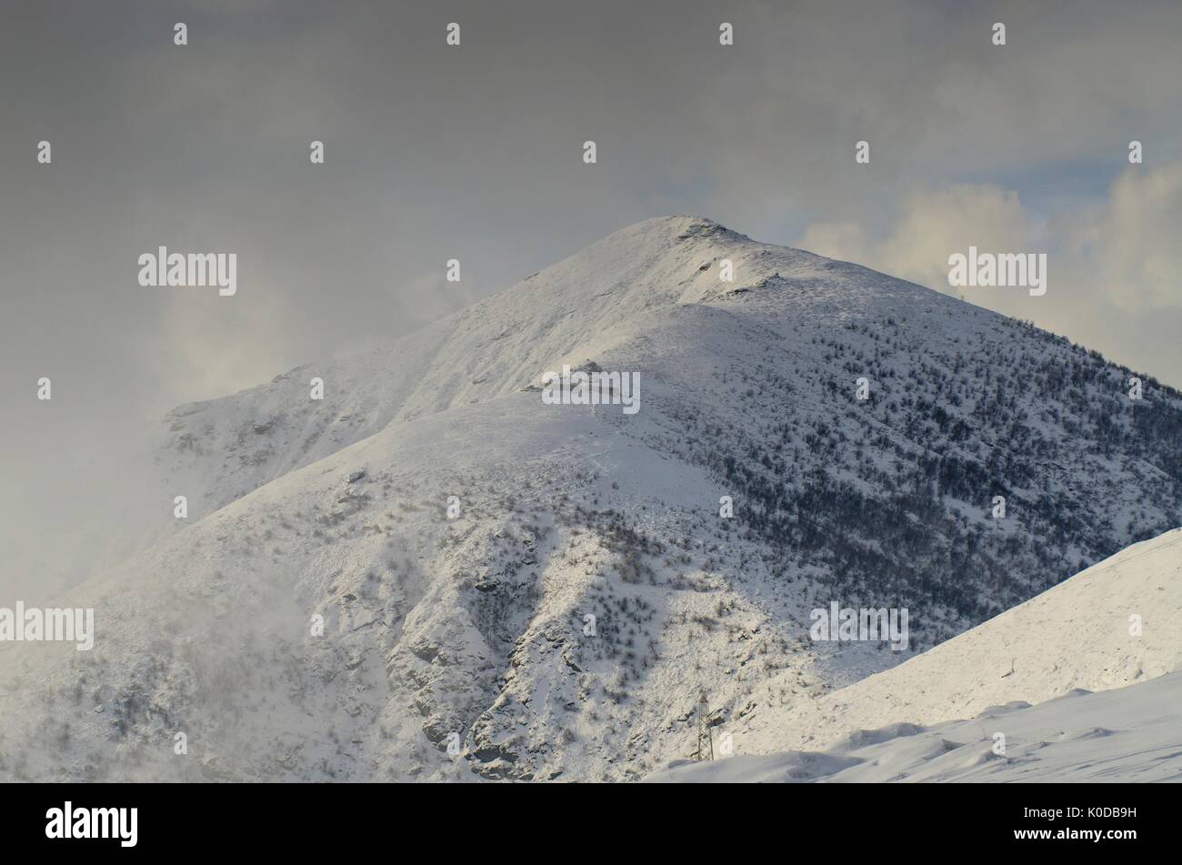 Canavese, Piedmont, Italy. Monte Soglio in wintertime Stock Photo - Alamy
