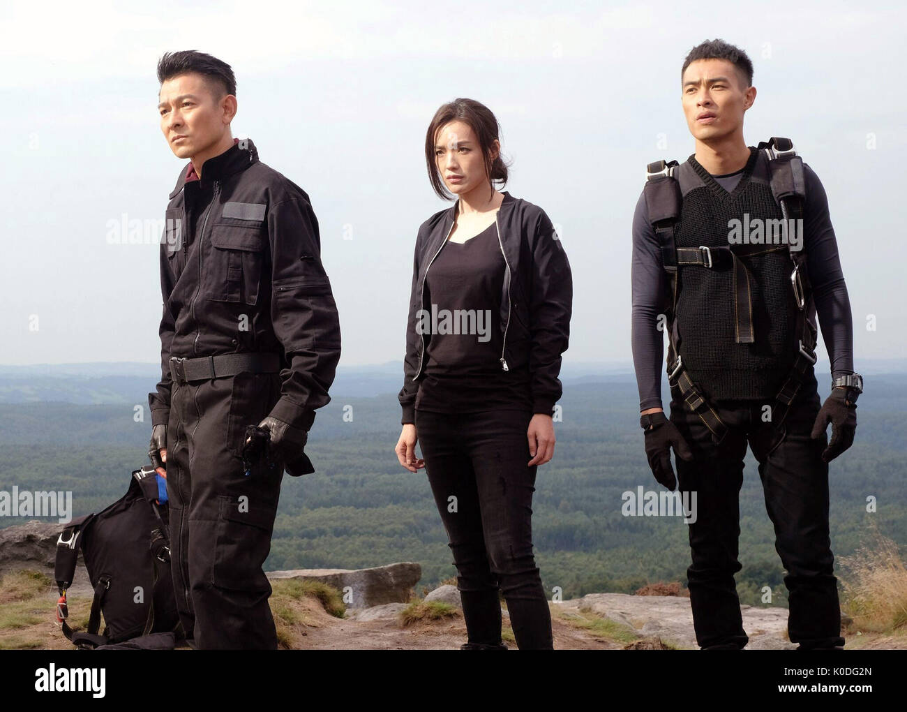THE ADVENTURERS, l-r: Andy LAU, SHU Qi, Tony YANG Yo-ning, 2017. ©Well ...