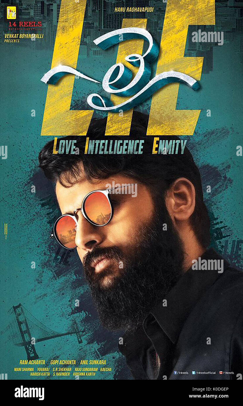 LIE, (aka LOVE INTELLIGENCE ENMITY), poster, Nithin, 2017. ©14 Reels ...