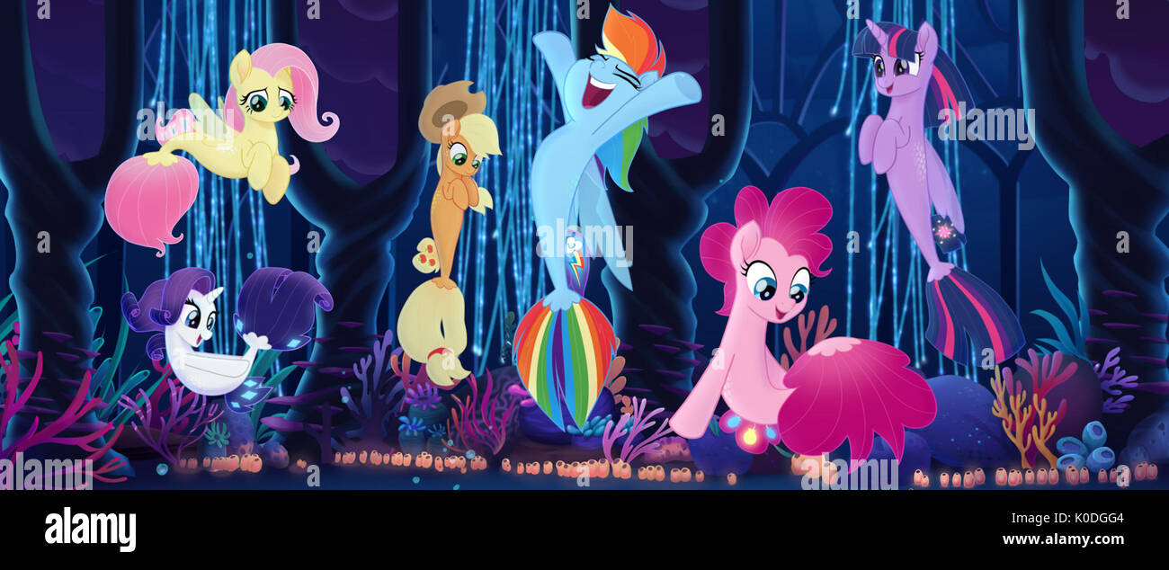MY LITTLE PONY: THE MOVIE, from left, Fluttershy (voice: Andrea Libman ...