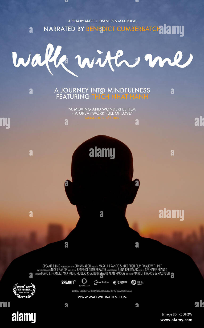 WALK WITH ME, US poster, 2017. © GathrFilms /Courtesy Everett ...