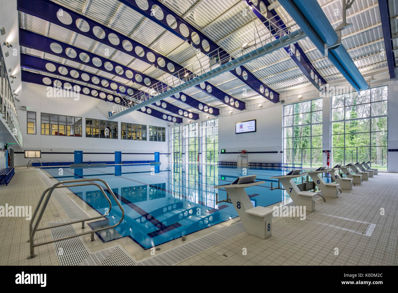 Pool with view to fitness suite. Haberdashers Aske's - New Sports ...