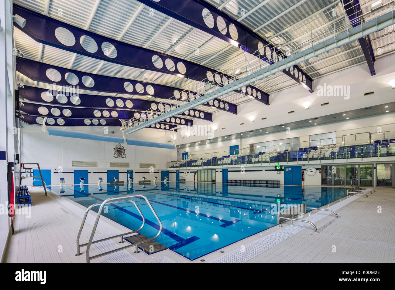 Pool with spectator gallery. Haberdashers Aske's - New Sports Centre ...