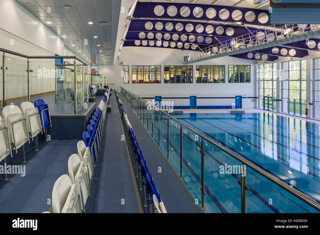 Pool from spectator gallery. Haberdashers Aske's - New Sports Centre ...