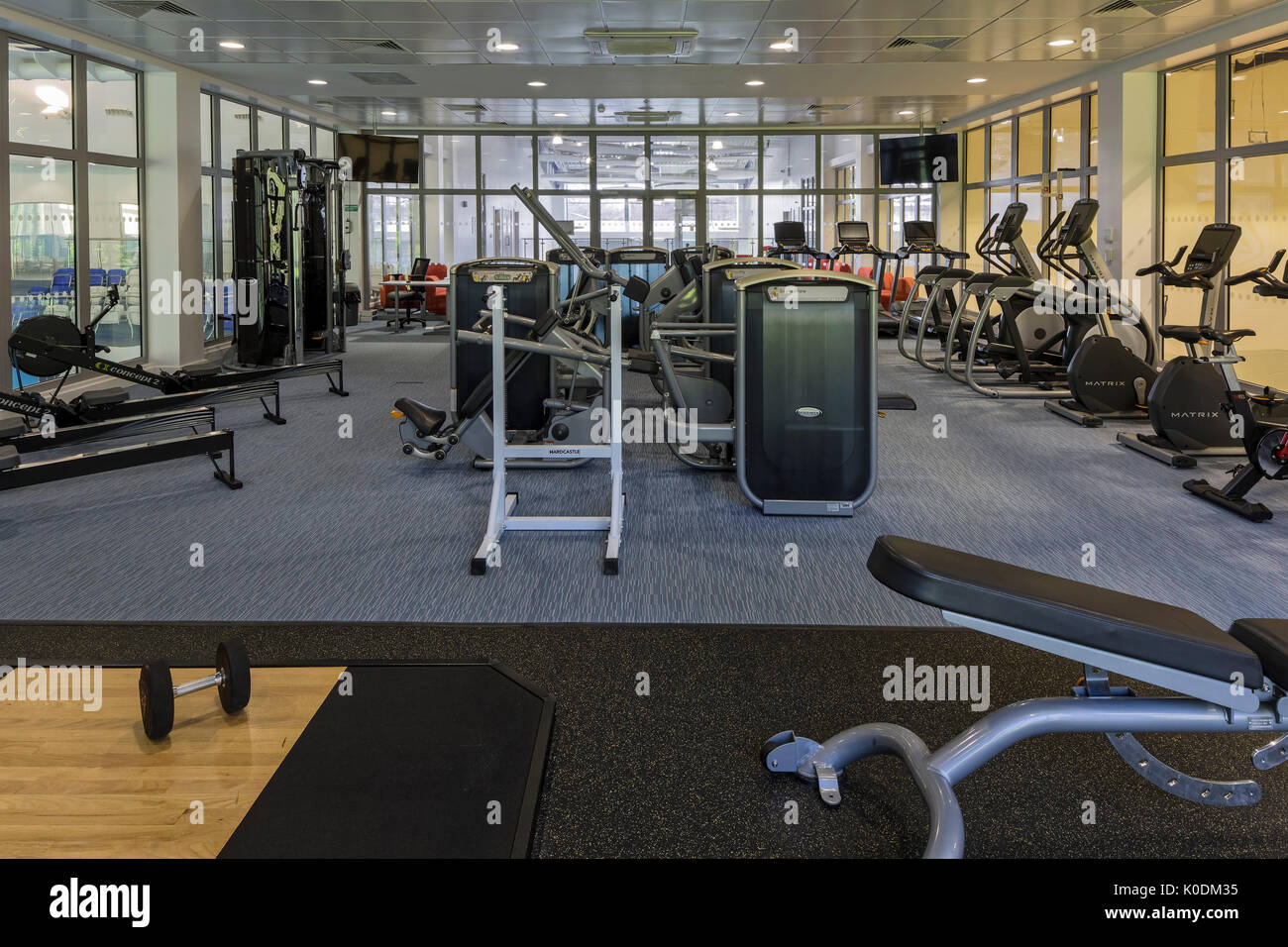 Fitness suite with equipment. Haberdashers Aske's - New Sports Centre ...