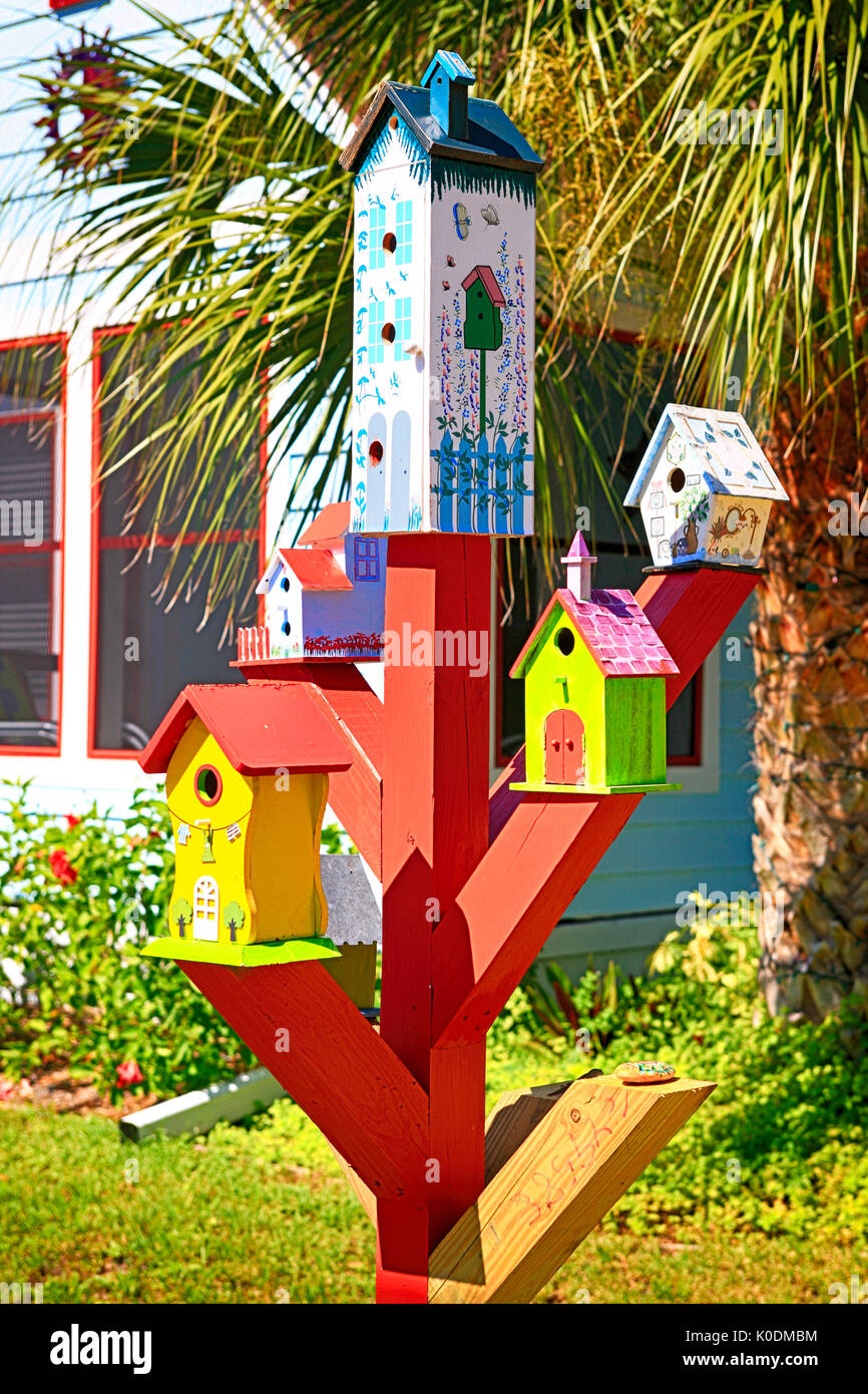 Decorative bird boxes hi-res stock photography and images - Alamy