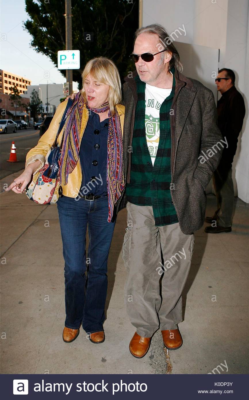 Neil Young And His Wife Pegi Stock Photos & Neil Young And His Wife ...