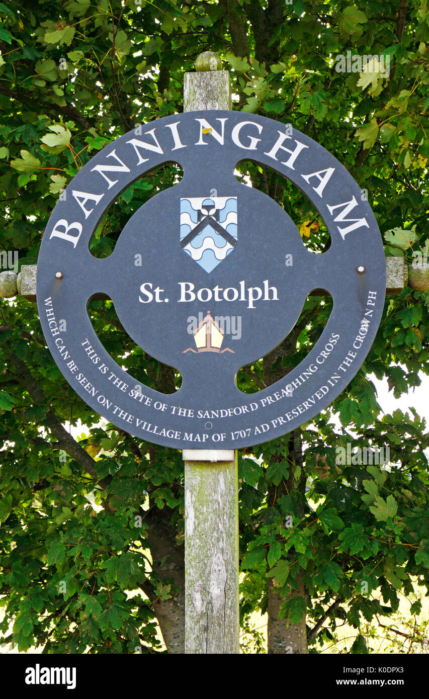 Norfolk Village Sign High Resolution Stock Photography and Images - Alamy