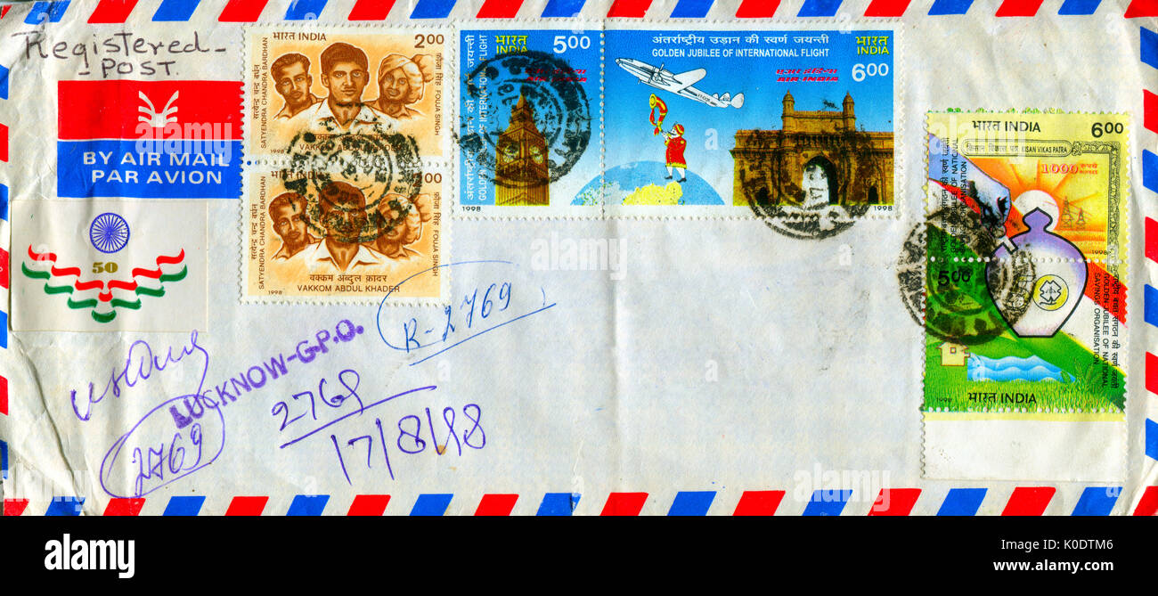 Blank letter envelope india hi-res stock photography and images - Alamy