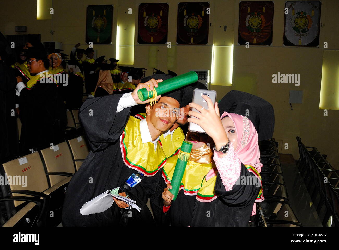 North Sumatera, Indonesia. 22nd Aug, 2017. During the graduation ...