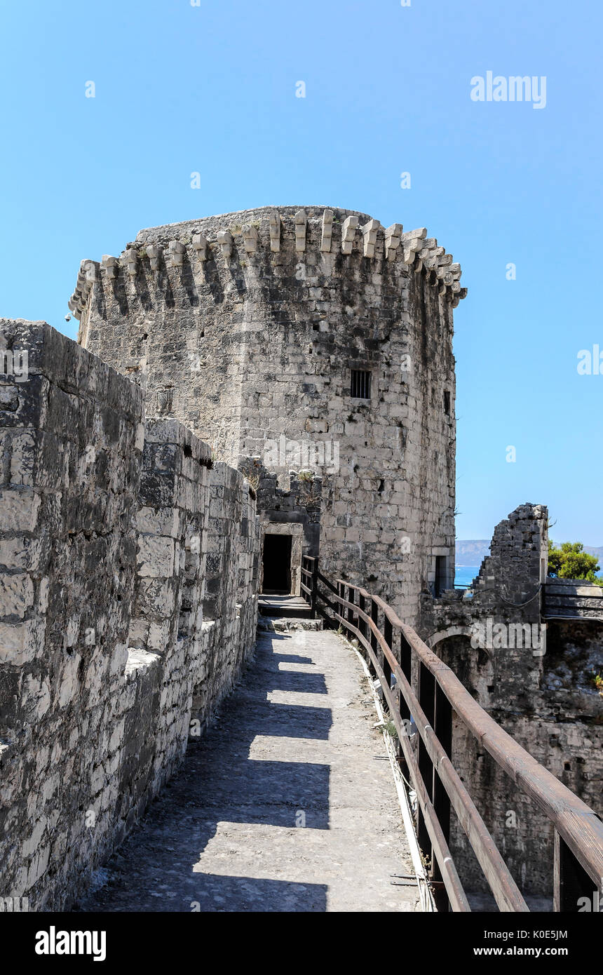 Tower of the Fortress of Kamerlengo Trogir, Croatia Stock Photo - Alamy
