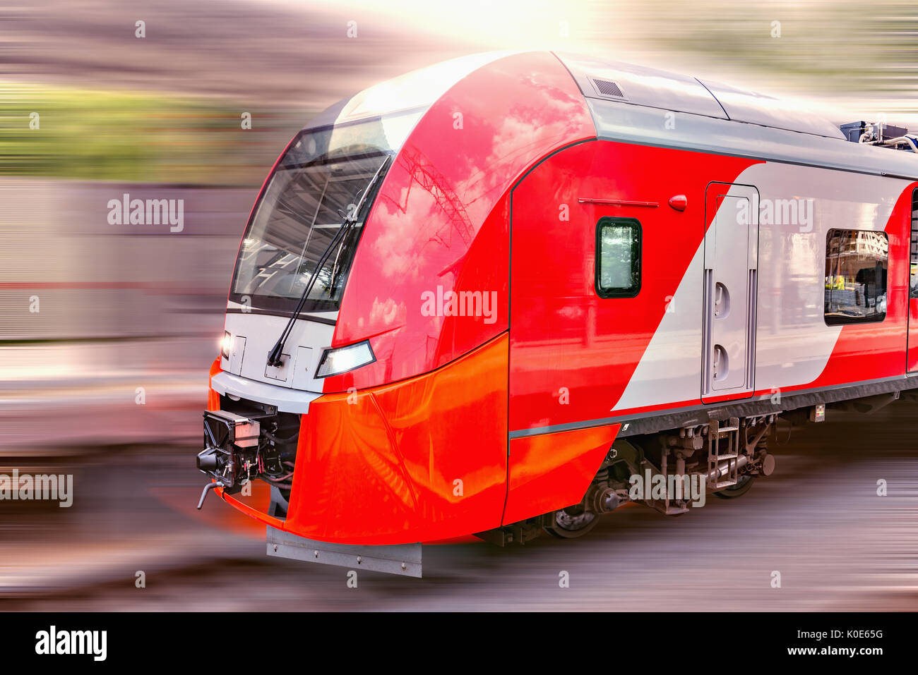 Modern high-speed train Stock Photo - Alamy