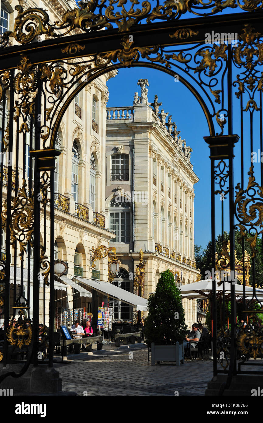 Nancy (north-eastern France): "Place Stanislas" square in the historic ...