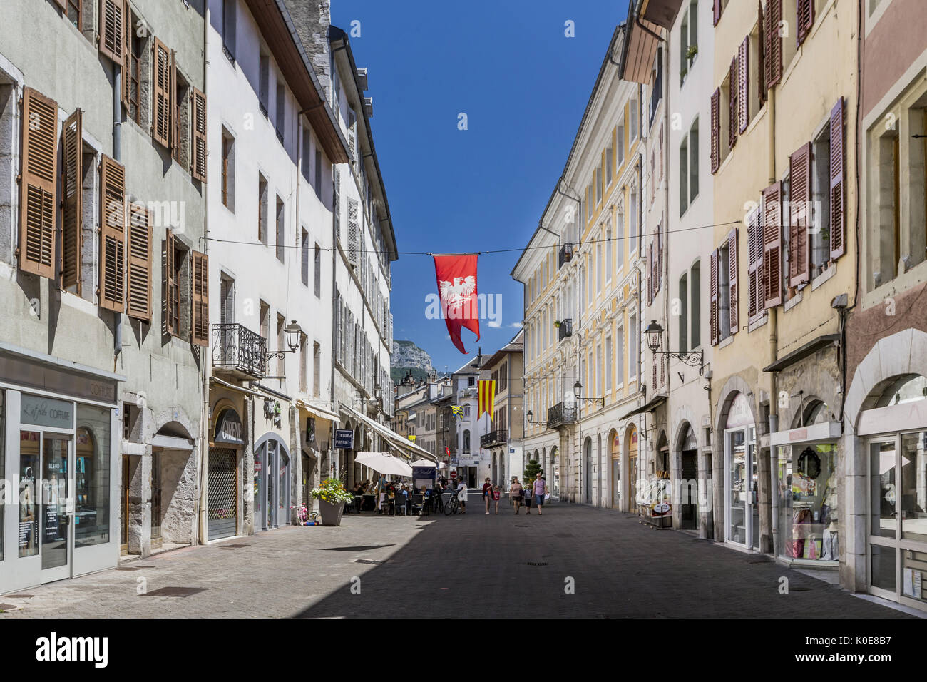 Buildings in downtown Chambery (Savoy, eastern France): the Old Town ...