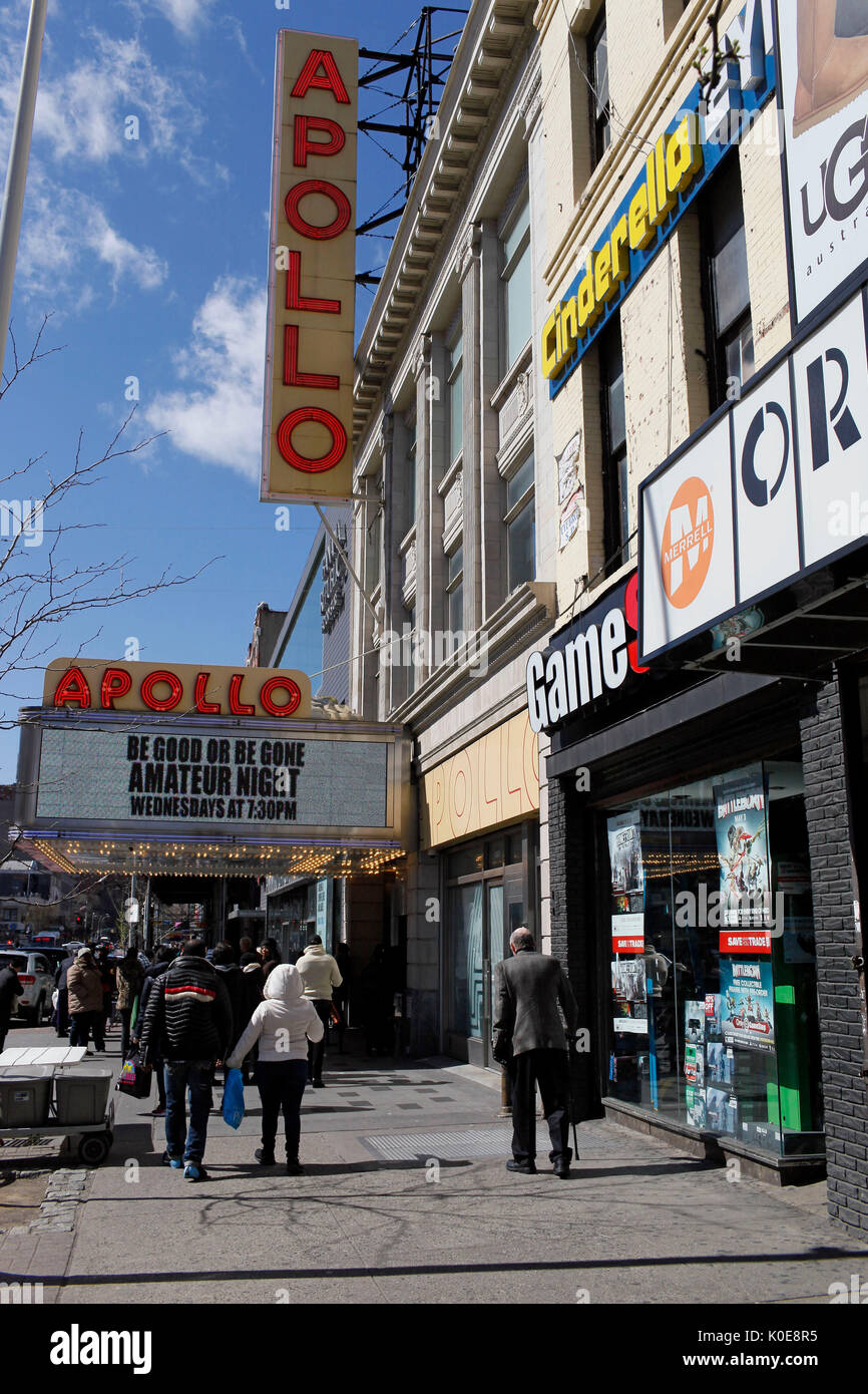 The world famous Apollo Theatre in Harlem, New York City, United States ...