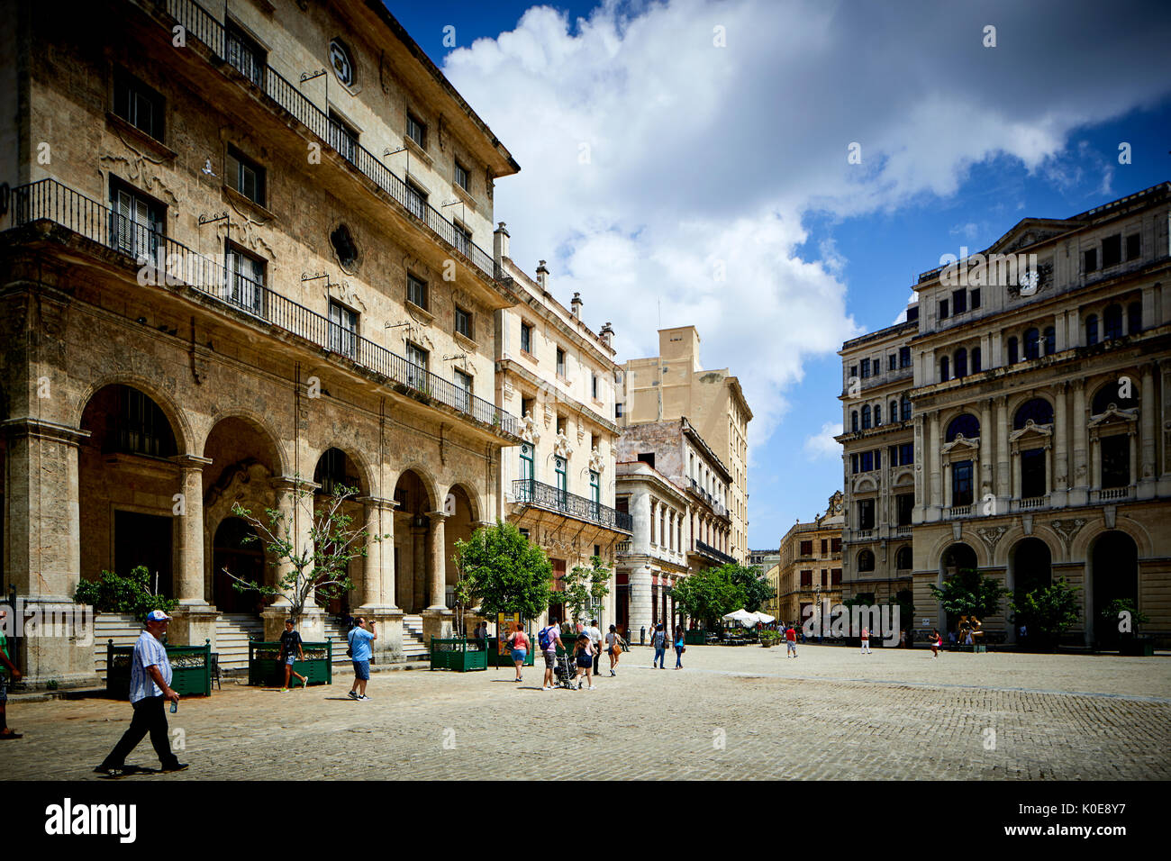 Capital Havana old Town, Cuba, Cuban de Asis Square Stock Photo - Alamy