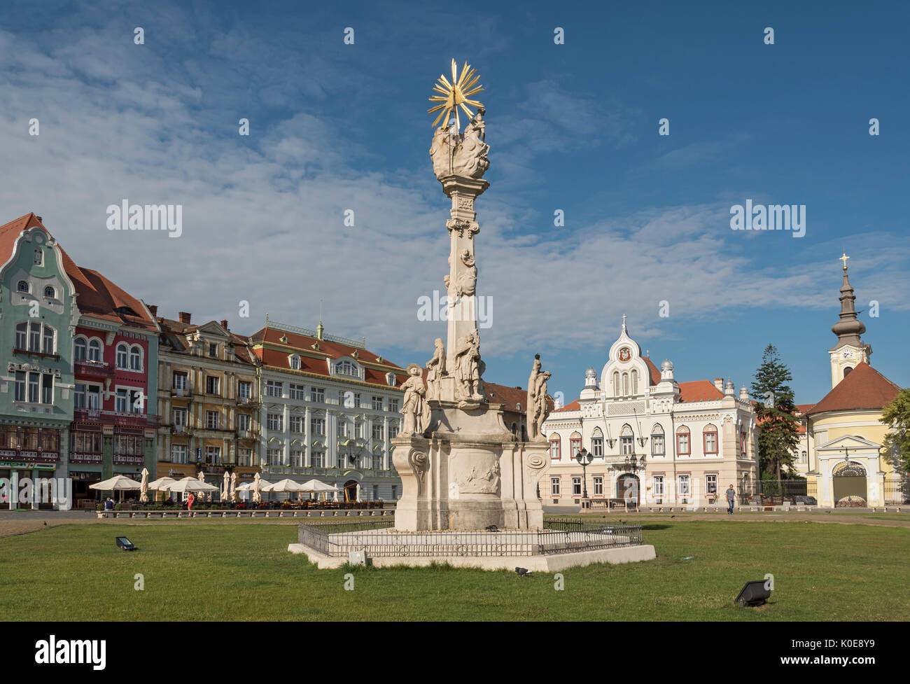 Holy Trinity Column, Unity Square, Timisoara, Romania Stock Photo - Alamy