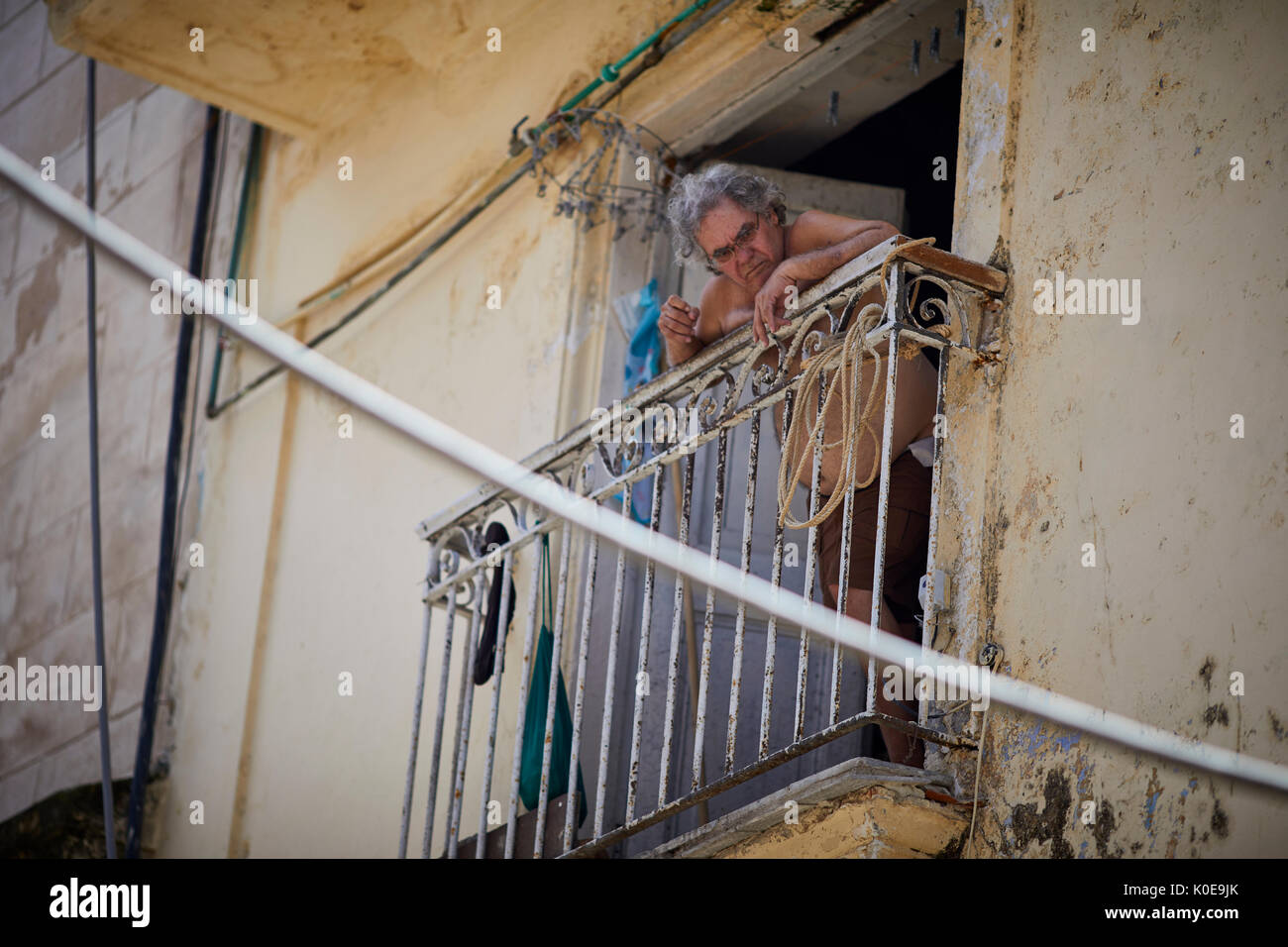 Cuban, cuba, Capital, havana typical balcony window to an apartment ...