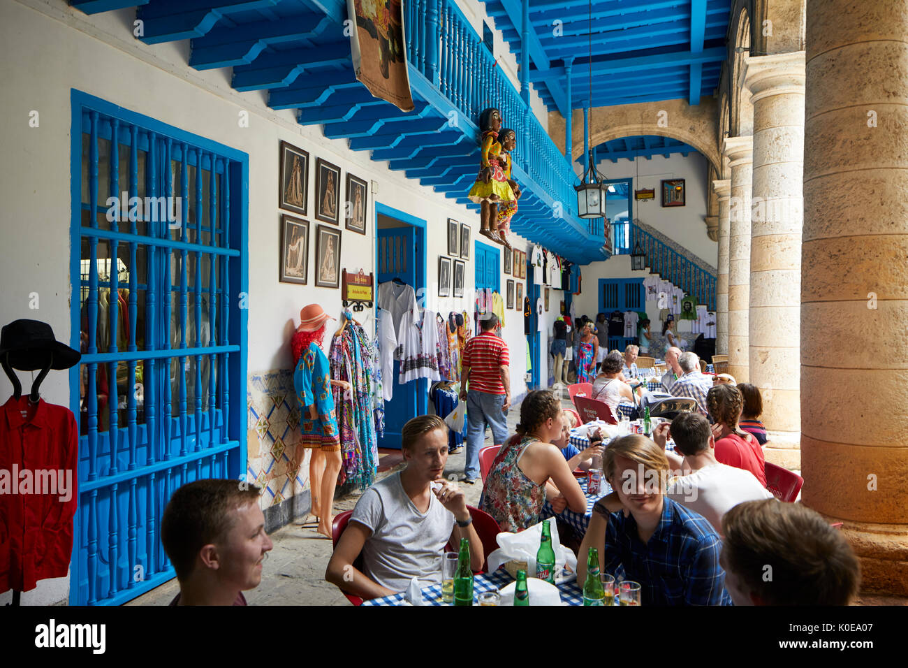 Cuban, cuba, Capital, Havana inside Palacio de la Artesania shopping ...
