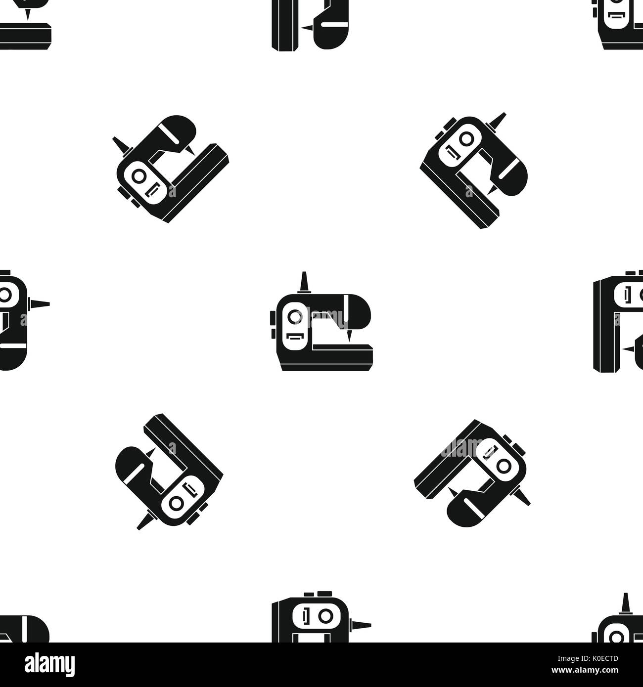 Old manual sewing machine Black and White Stock Photos & Images - Alamy