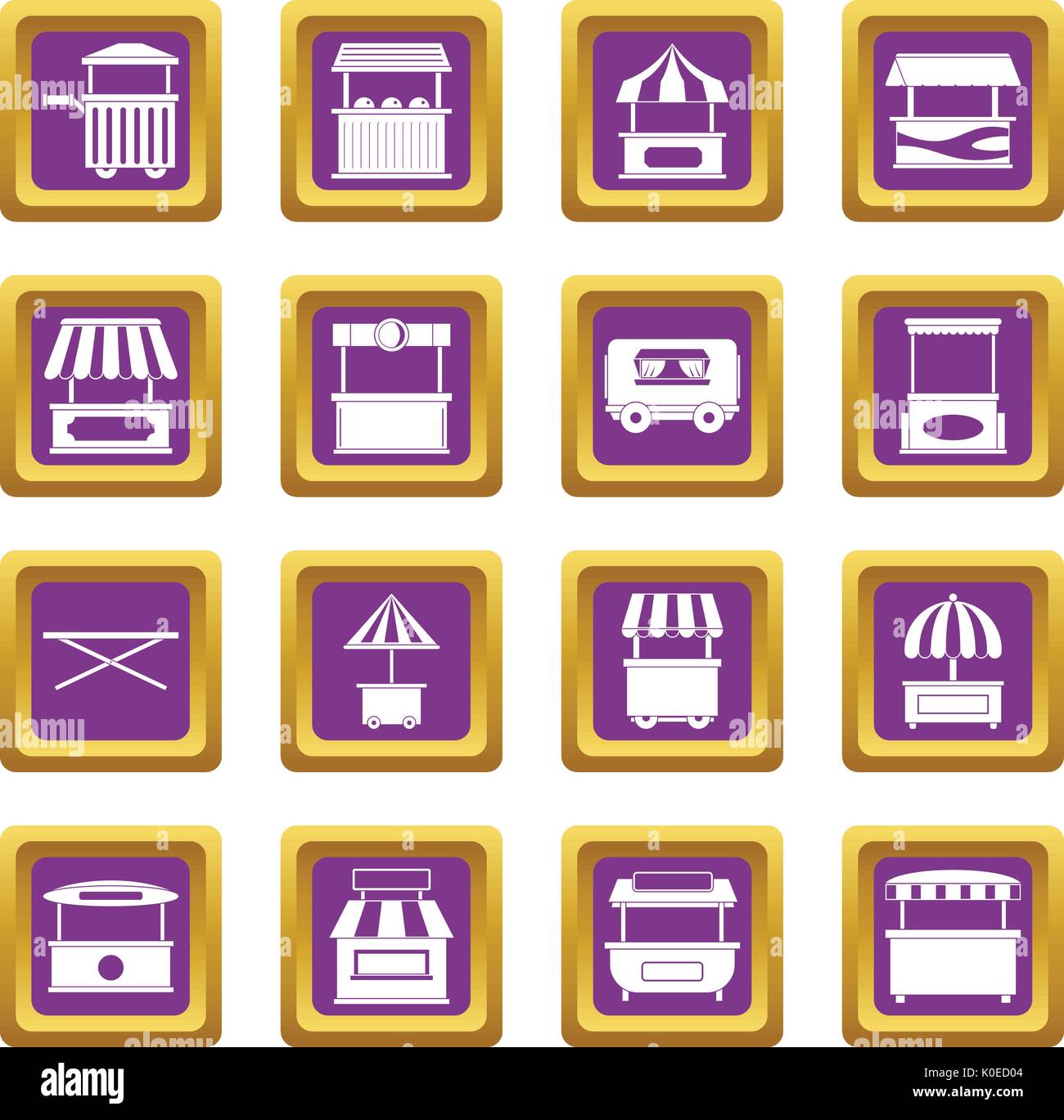Street food fast hawker Stock Vector Images - Alamy