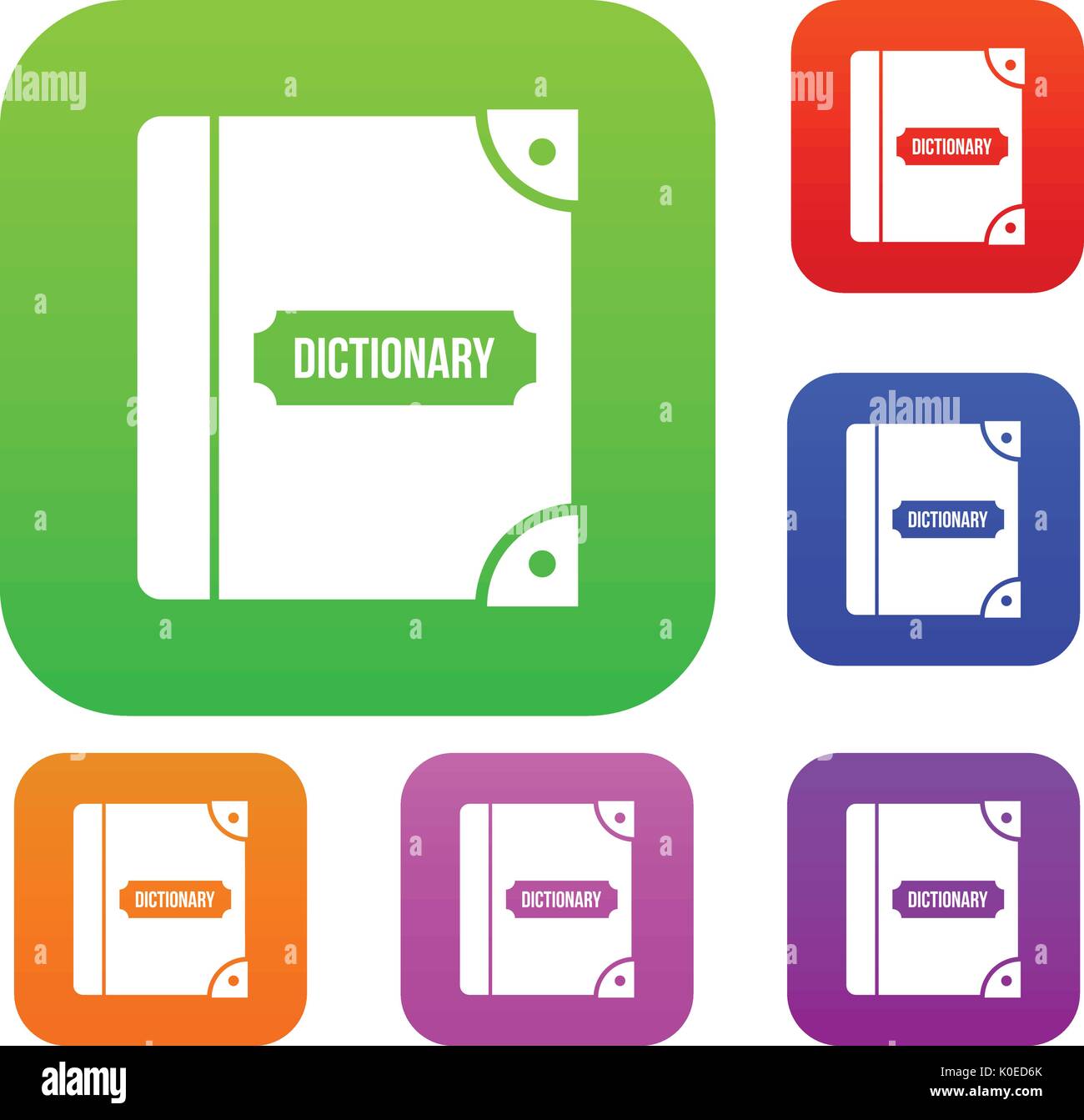 English dictionary set collection Stock Vector Image & Art - Alamy