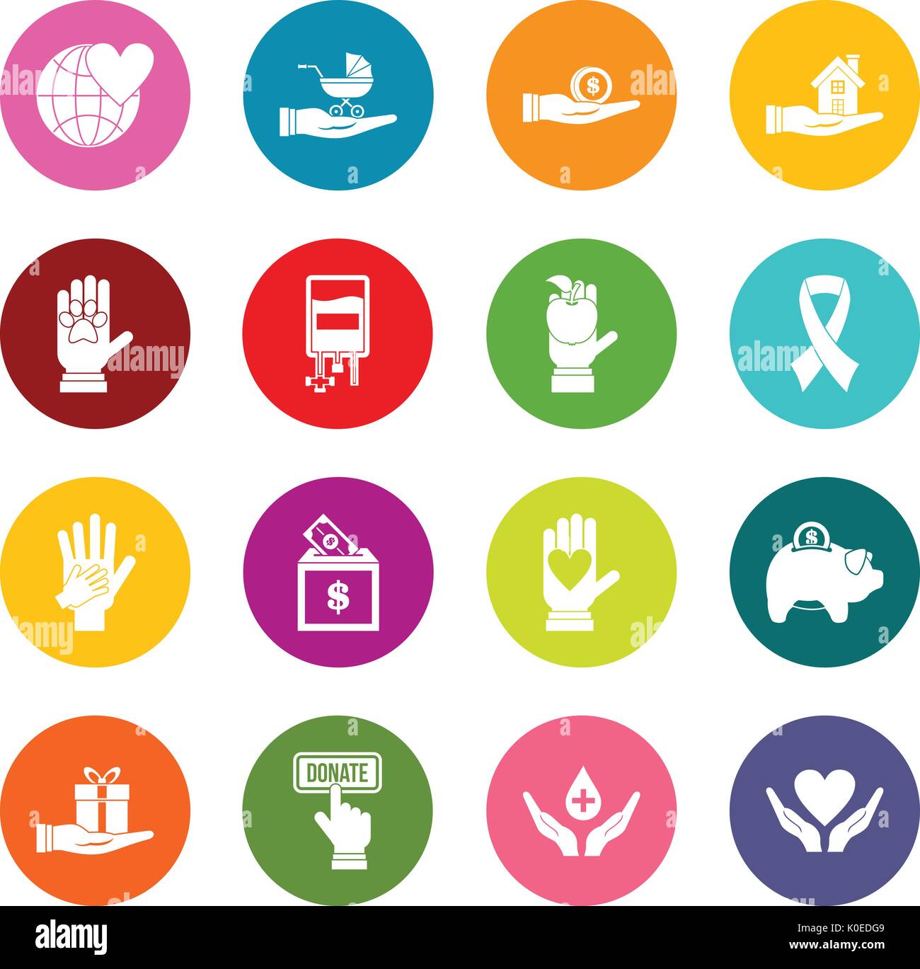 Thank you for your donation sign Stock Vector Images - Alamy