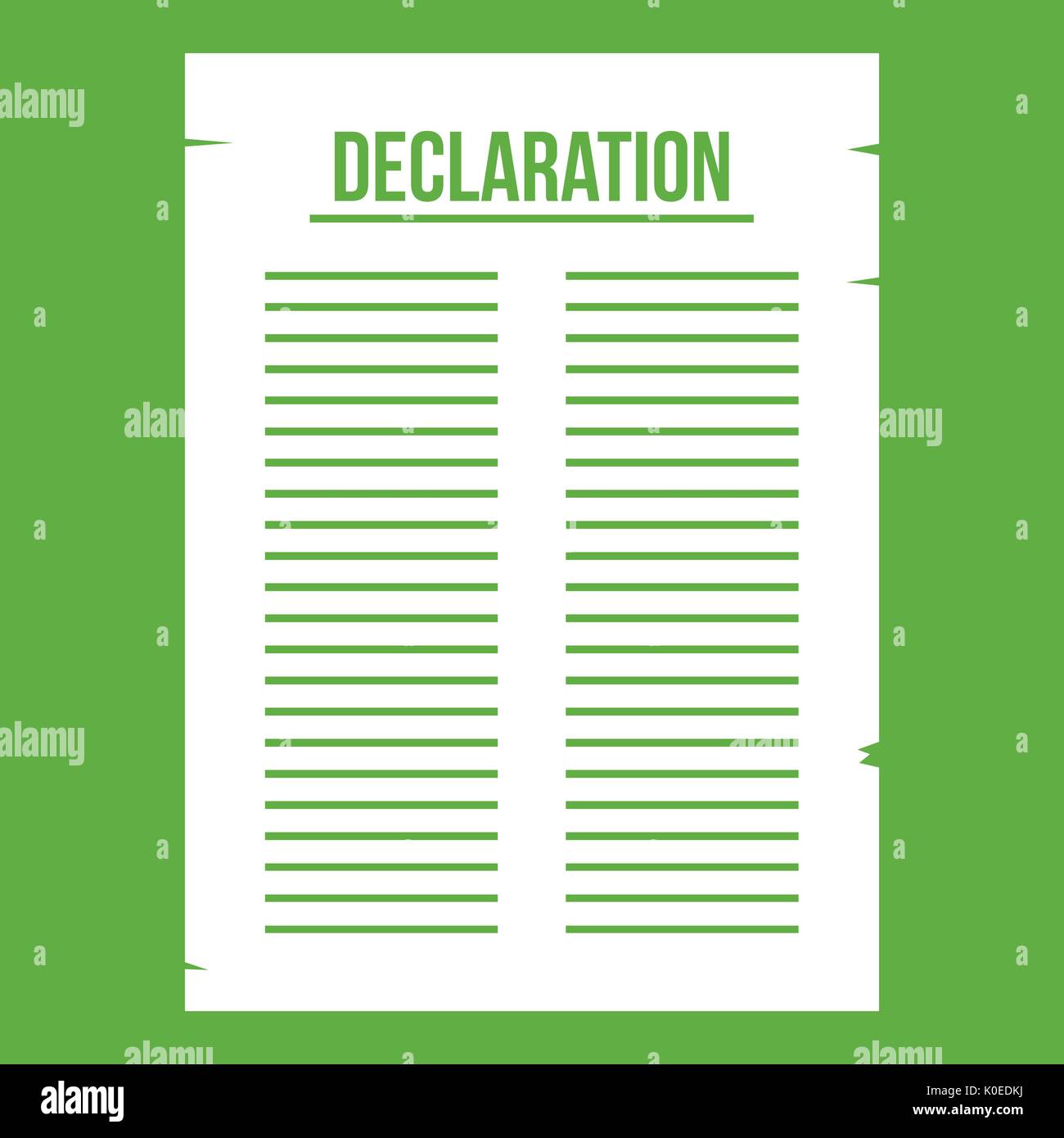 United states declaration sign Stock Vector Images - Alamy