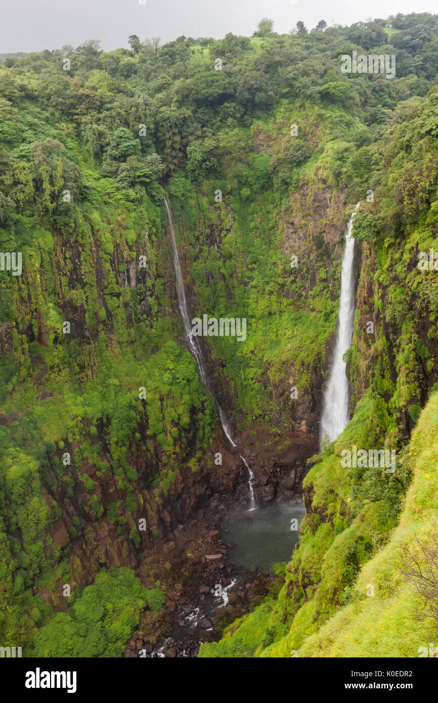 Thoseghar waterfall hi-res stock photography and images - Alamy