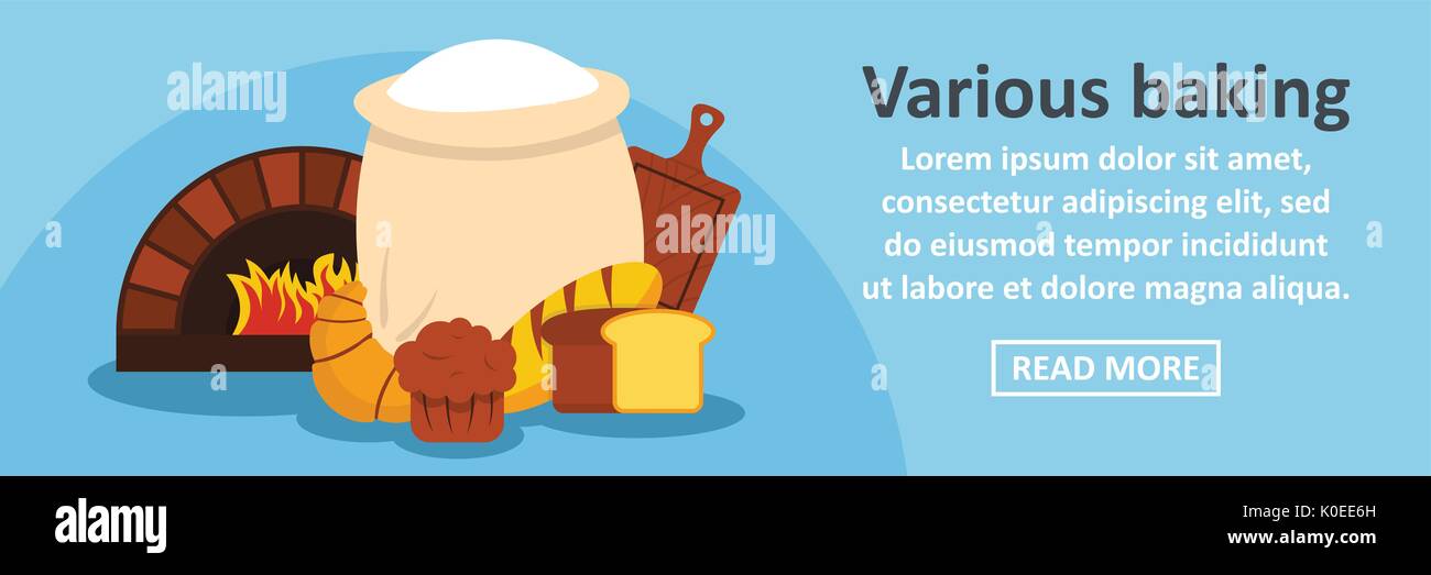 Various baking banner horizontal concept Stock Vector Image & Art - Alamy