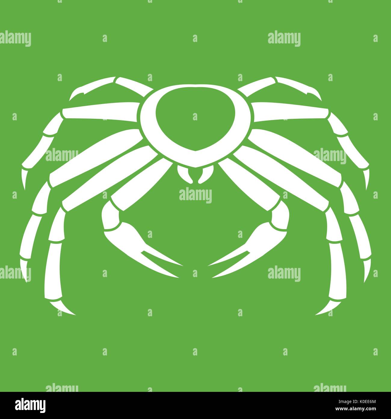 Snow crab icon green Stock Vector Image & Art - Alamy