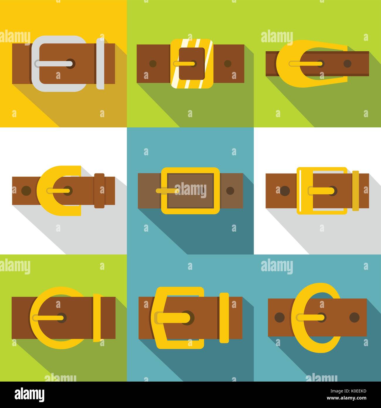 Brass buckle Stock Vector Images - Alamy