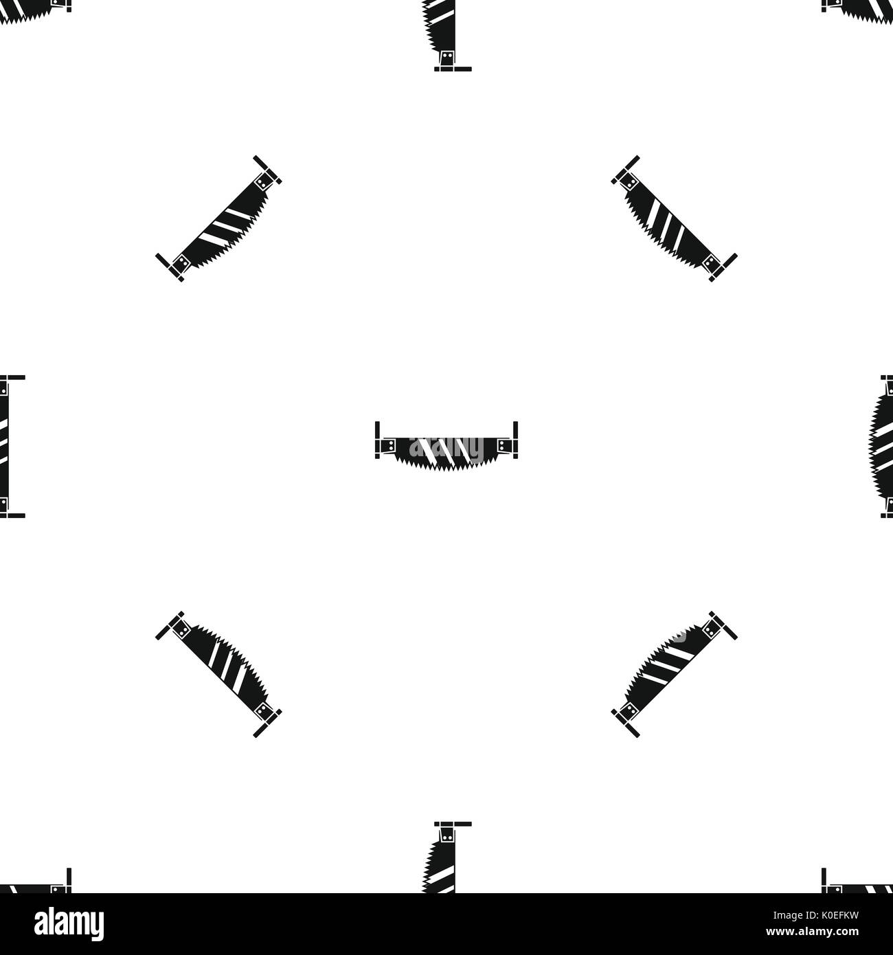 Two handled saw pattern seamless black Stock Vector Image & Art - Alamy