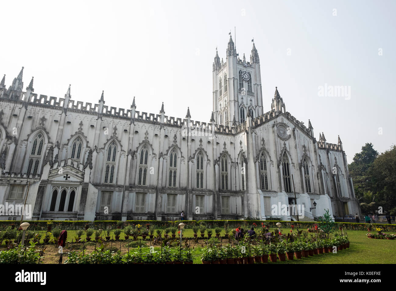 India, West Bengal, Kolkata, St. Pauls cathedral Stock Photo - Alamy
