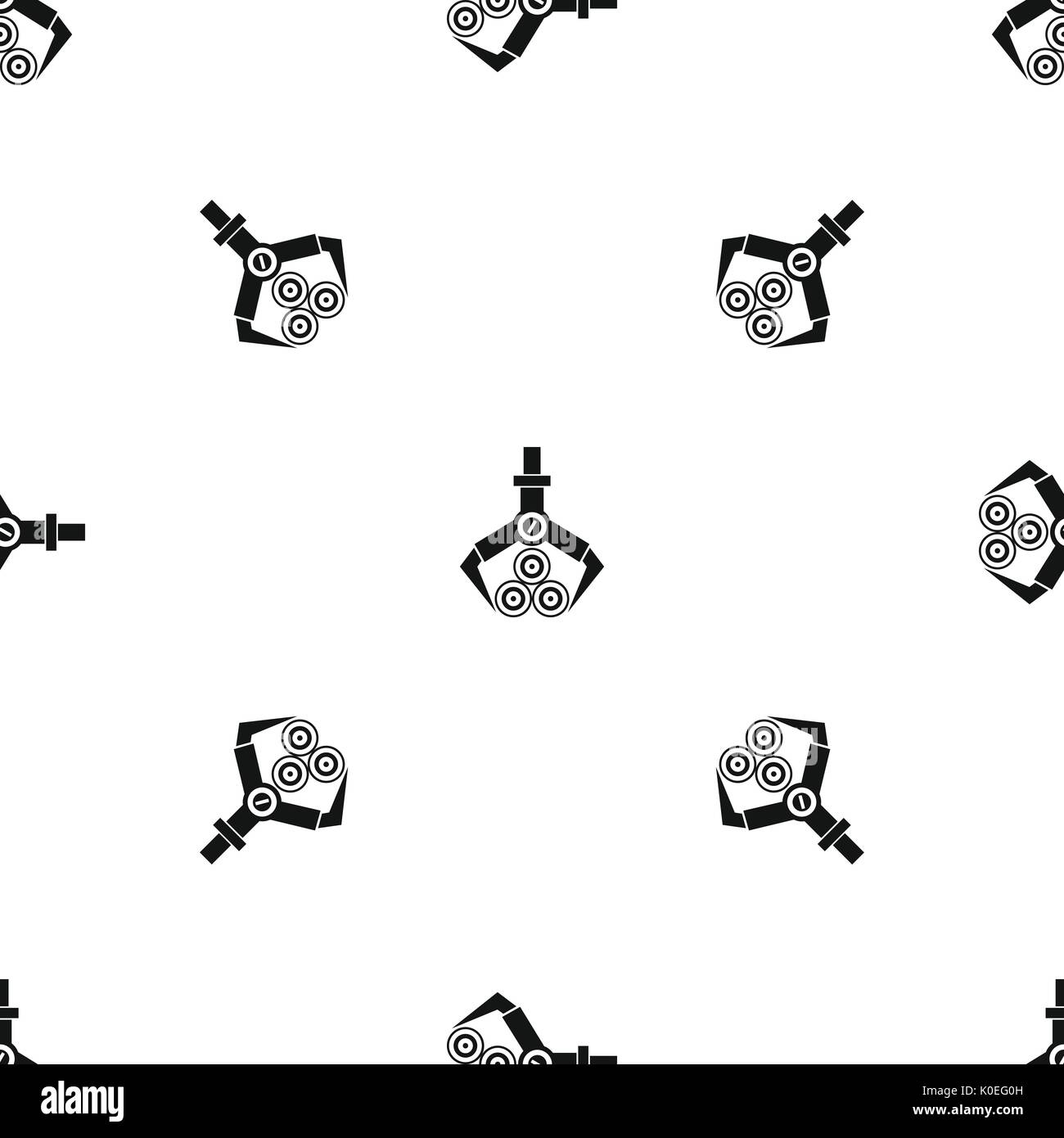 Log loader pattern seamless black Stock Vector Image & Art - Alamy