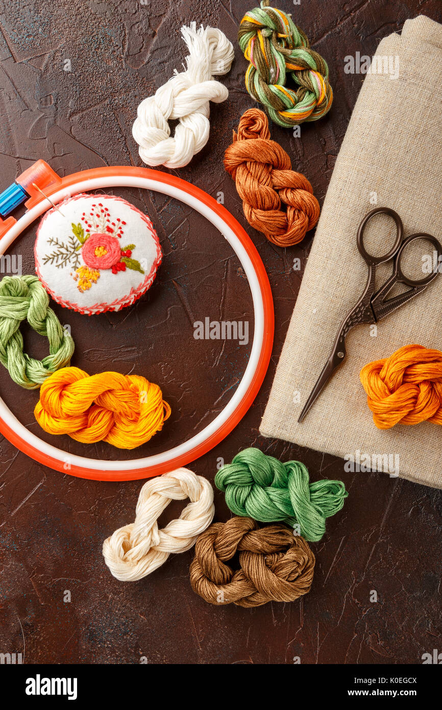 Embroidery thread needle hi-res stock photography and images - Alamy