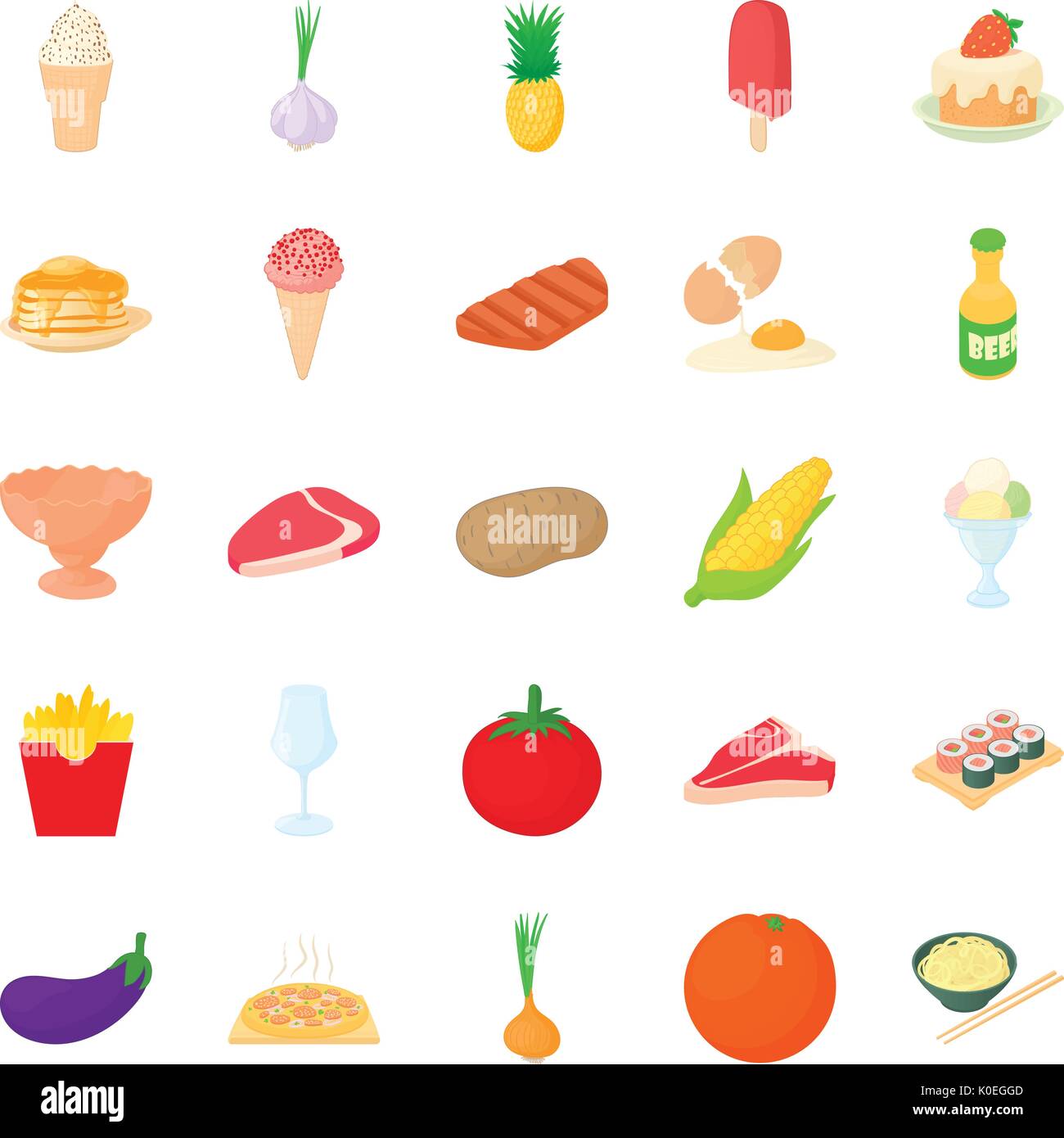 Conserve icons set, cartoon style Stock Vector Image & Art - Alamy
