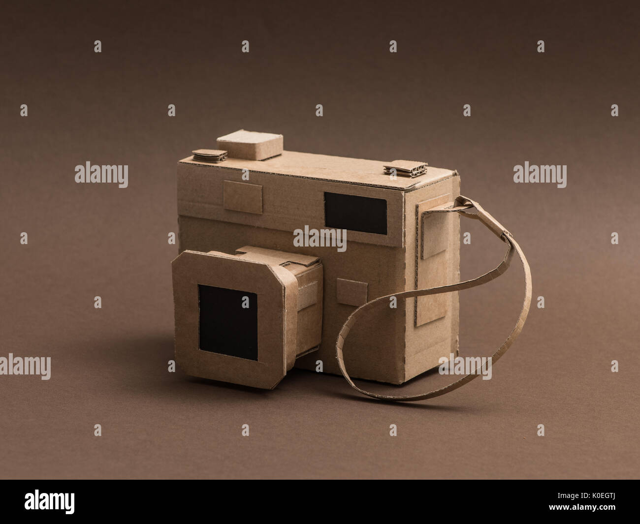 Creative handmade camera made from recycled cardboard, crafts and ...