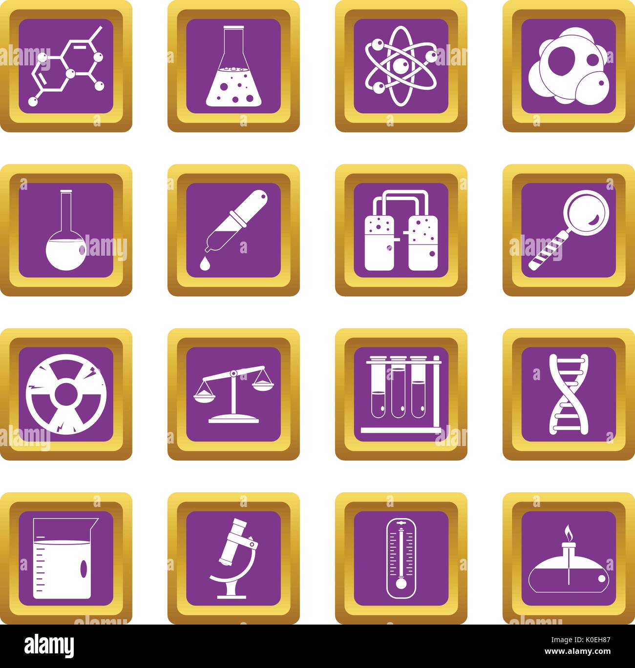 Test tube liquid purple Stock Vector Images - Alamy