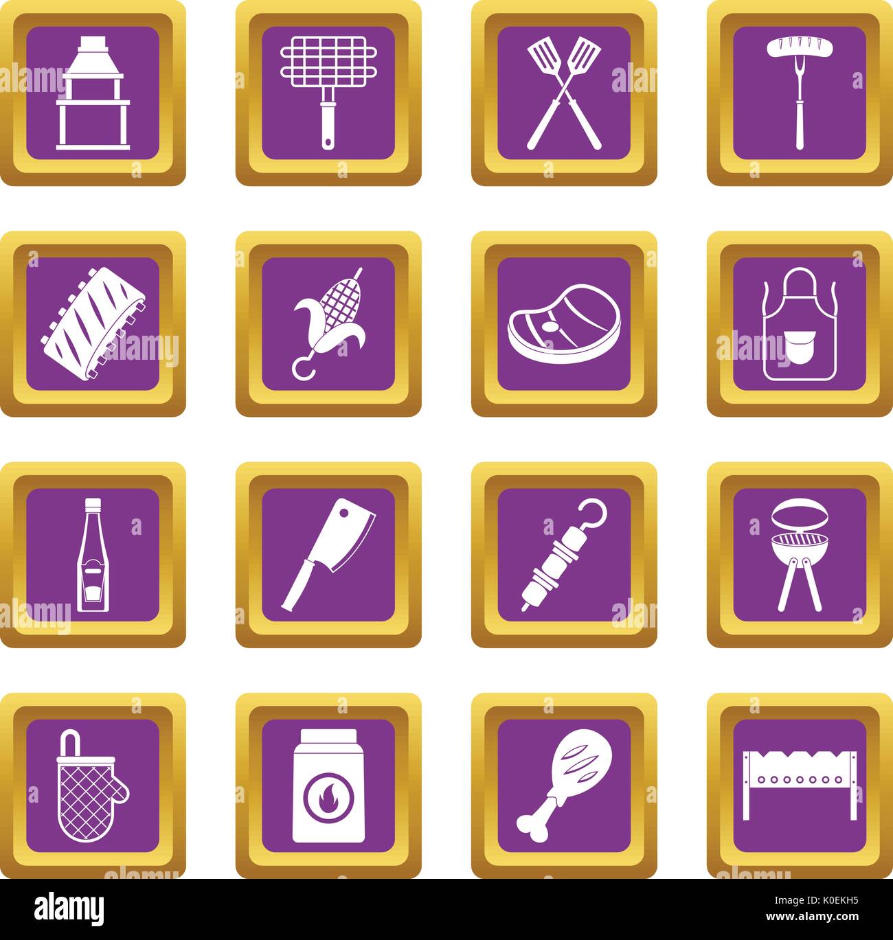 Purple apron Stock Vector Images - Alamy