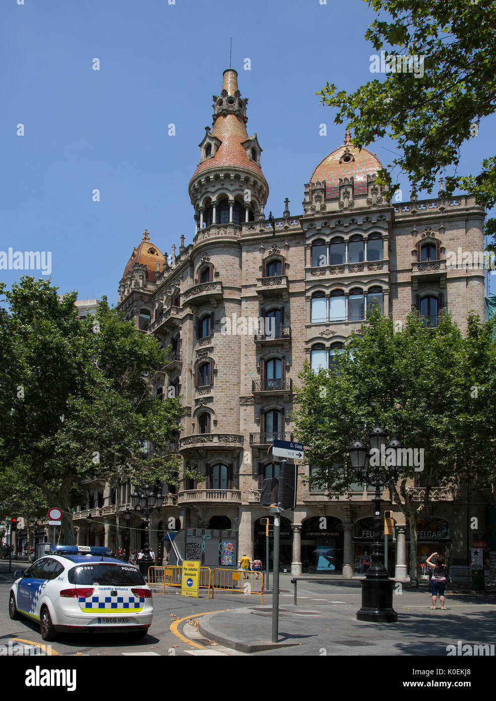 Casa Rocamora one of the Moderniste buildings on Passeig del Gracias in ...