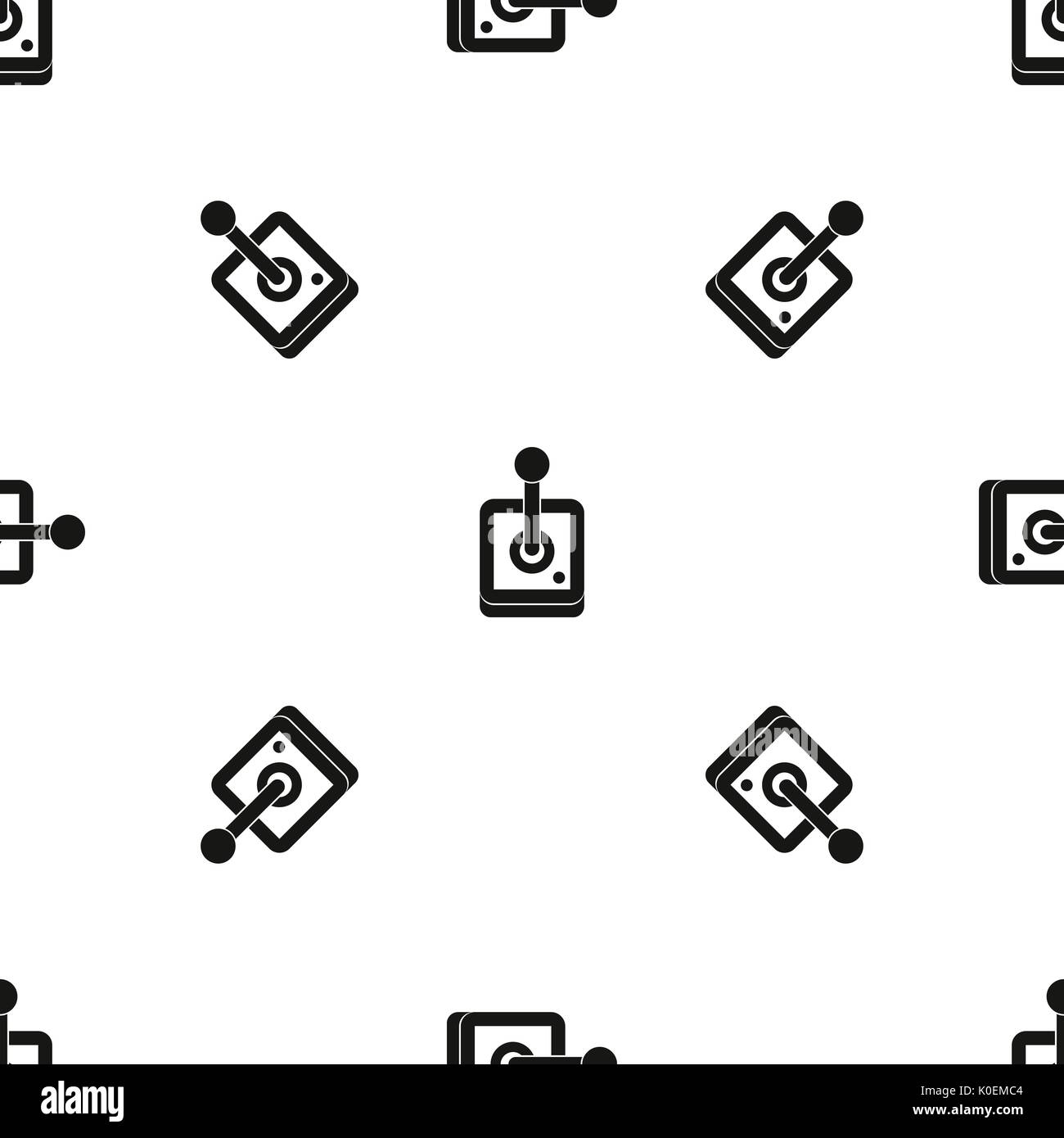 Joystick for computer games pattern seamless black Stock Vector Image ...