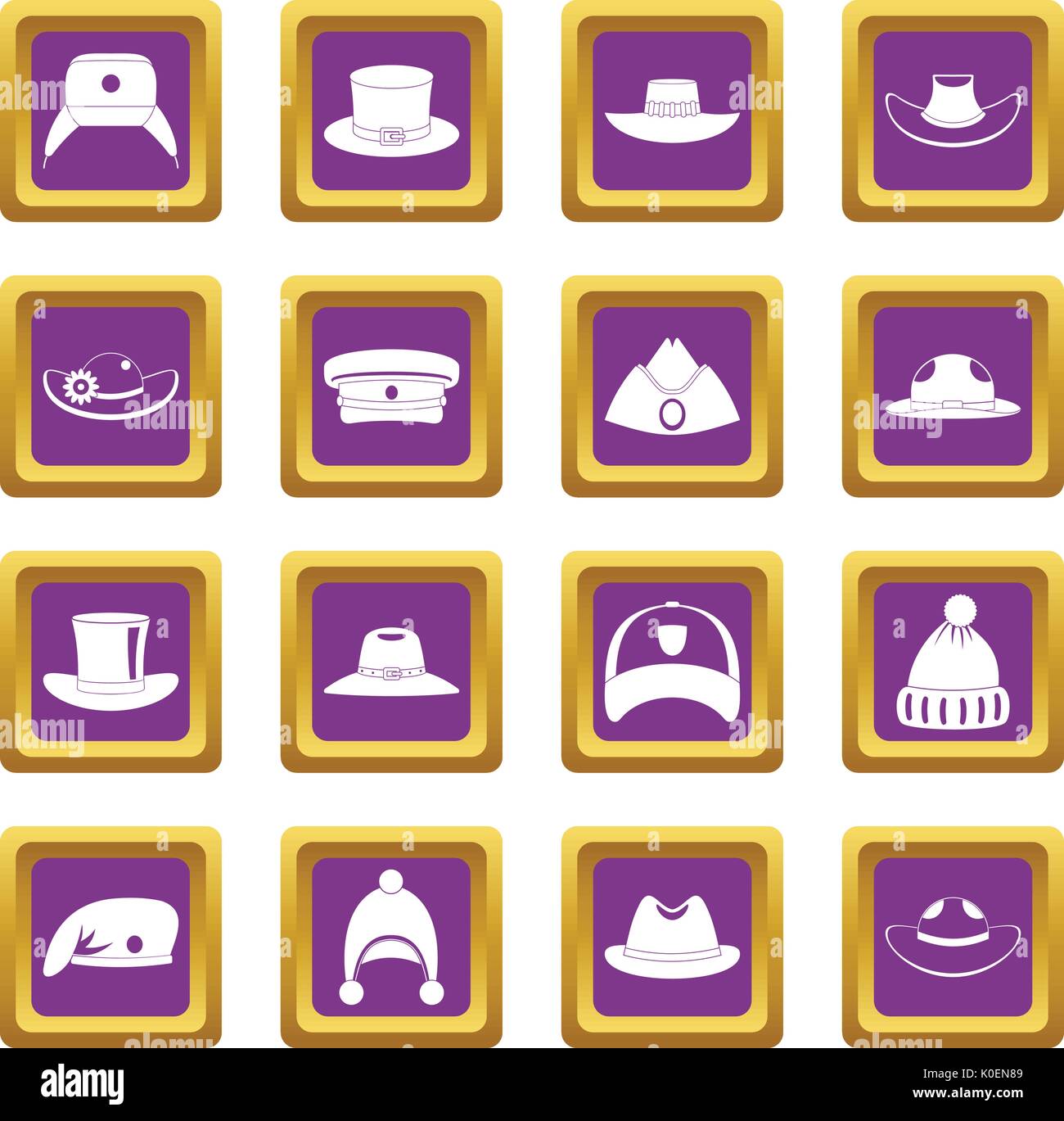 Purple Bonnet Stock Vector Images - Alamy