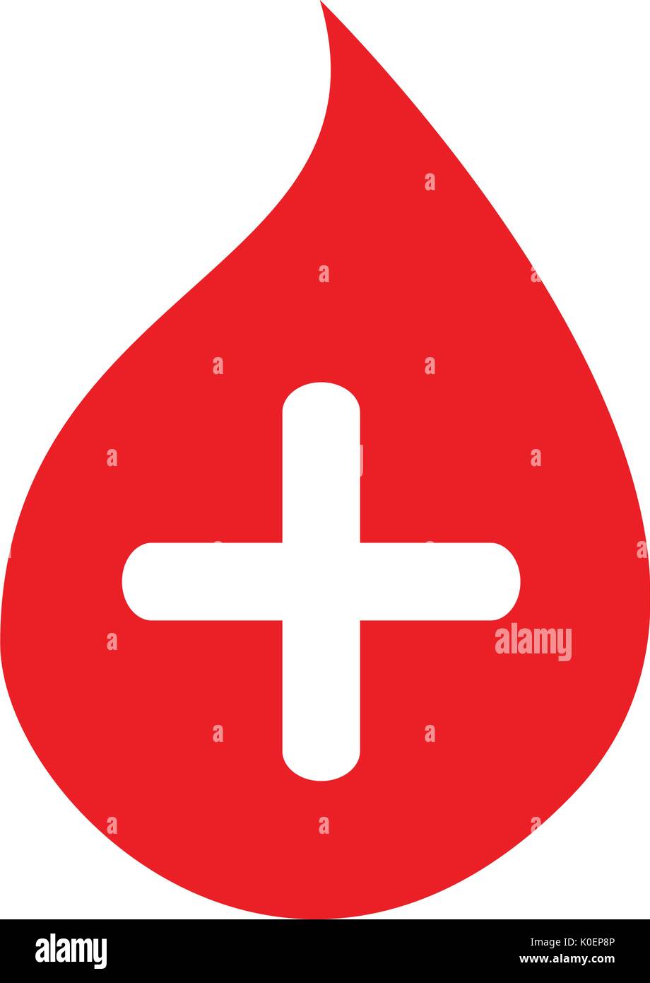 Vector symbol blood plus sign hi-res stock photography and images - Alamy