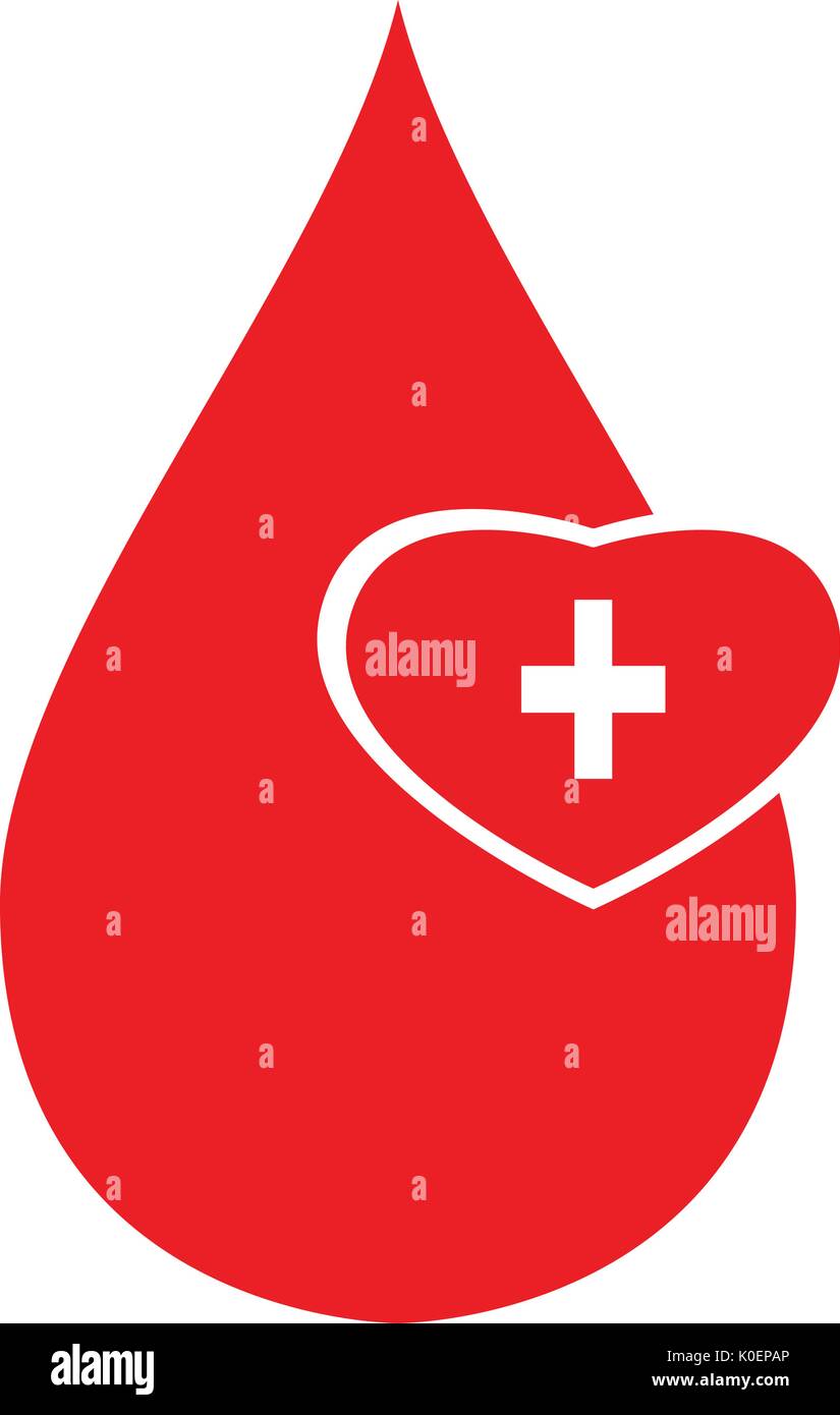 Vector symbol blood plus sign hi-res stock photography and images - Alamy