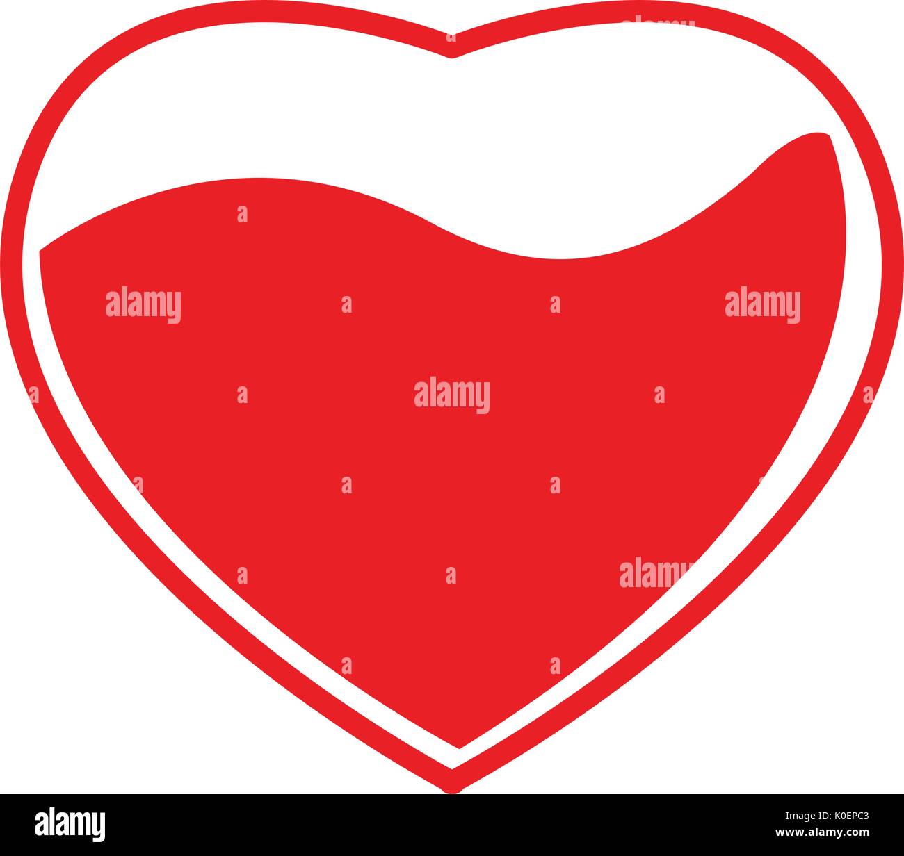 Heart shape with blood Stock Vector Image & Art - Alamy