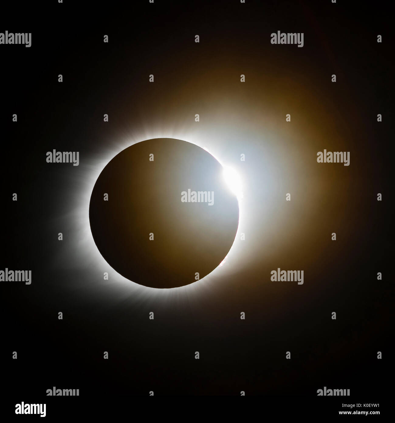 August 21, 2017: Lyon County, KY - A total solar eclipse is observed ...