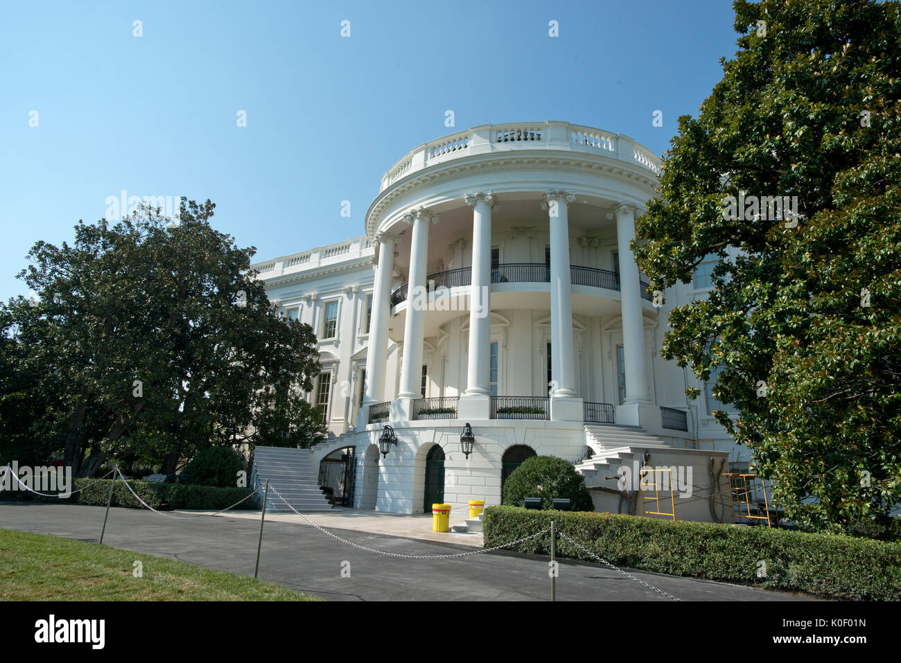 High Resolution view of the newly renovated steps on the South Portico ...