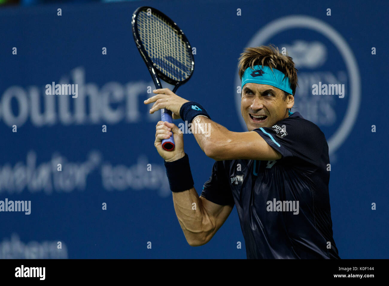 August 18, 2017: David Ferrer (ESP) in action during the quarterfinal ...